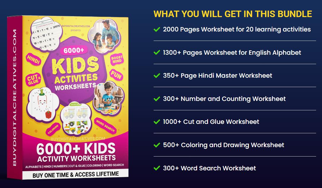 6000+ Kids Activity Bundle