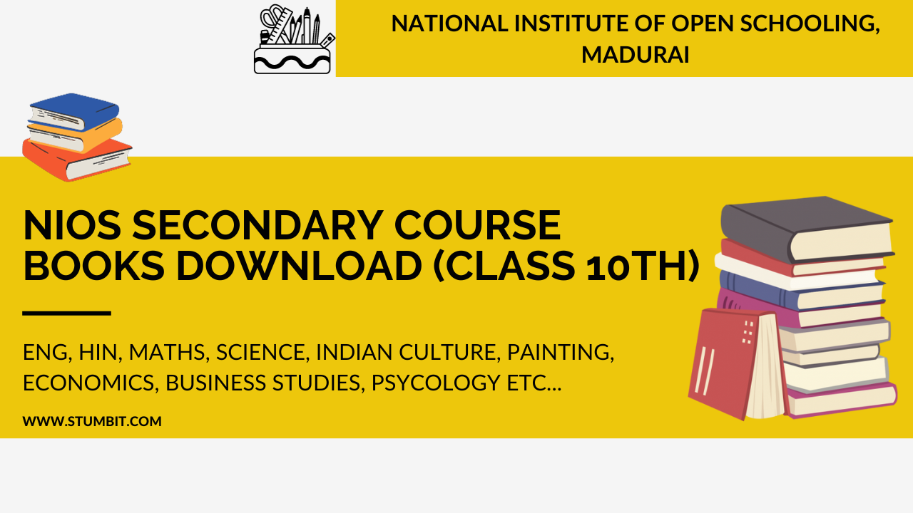 NIOS Secondary Course Books Download (Class 10th)