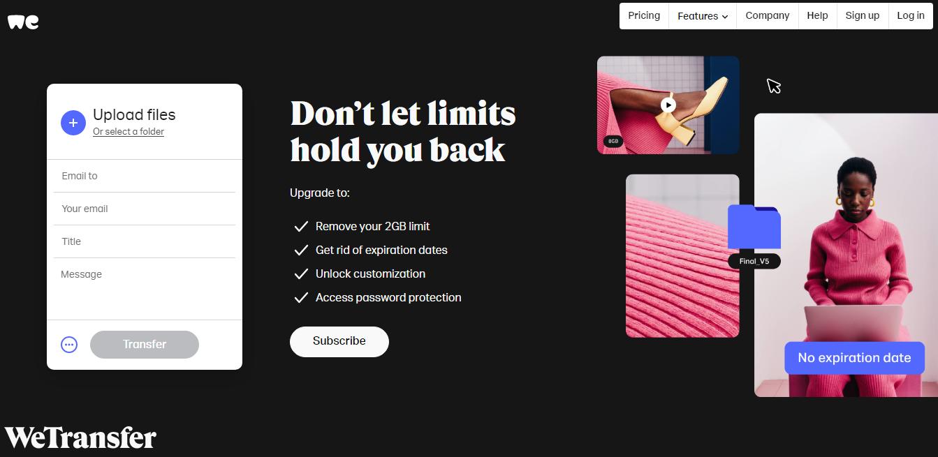 WeTransfer - Send Large Files & Share Photos Online